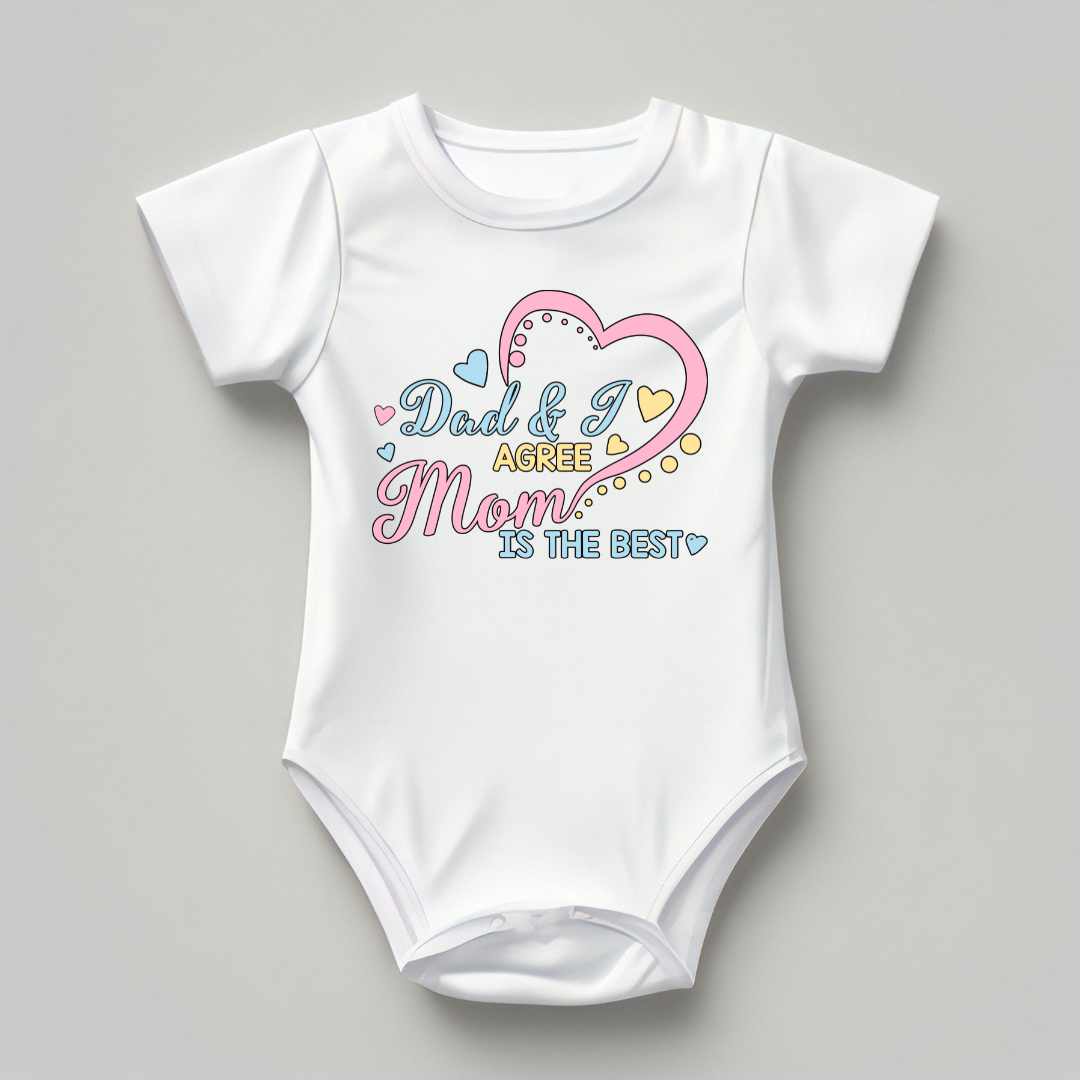 Baby Bodysuit Onesie Printed Dad And I Agree – Egypt Factory