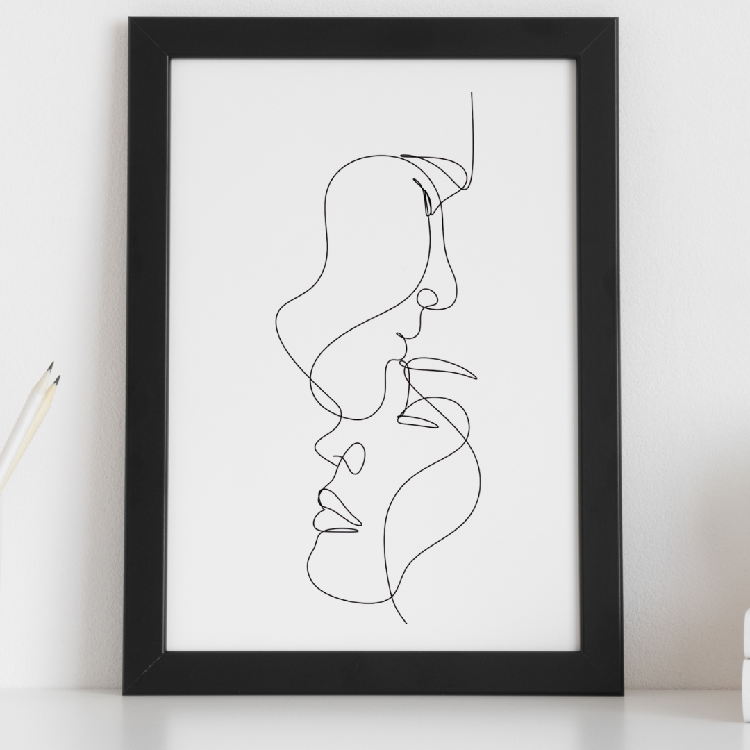 Line Art Framed Wall Art – Egypt Factory